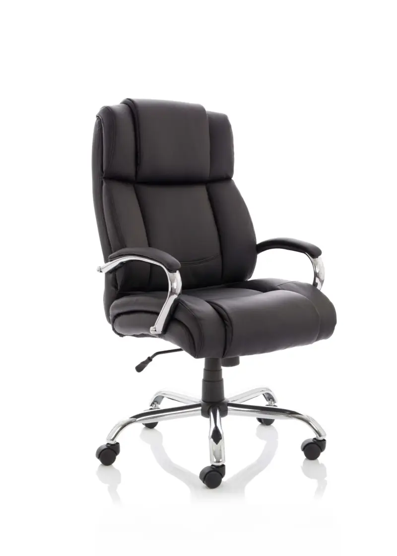 OE - Texas High Back Heavy Duty Executive Black Leather Office Chair ...