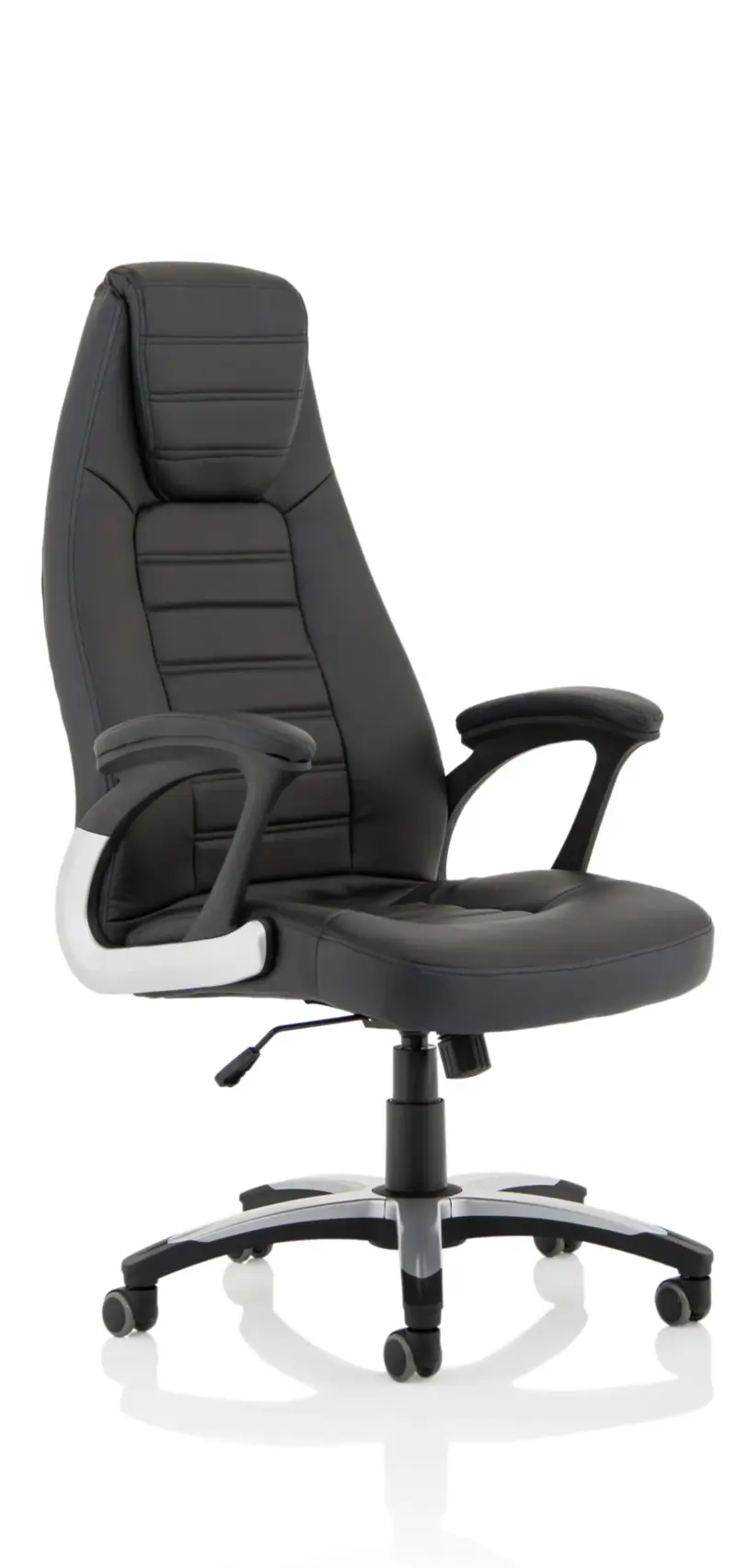 Metropolis High Back Black Leather Executive Office Chair - Smart Image ...